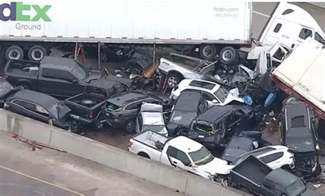 Truck Slams Into Traffic Of More Than 100 Cars Video Yardhype