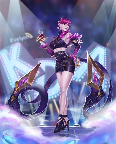K Da Evelynn Wallpapers Fan Arts League Of Legends Lol Stats