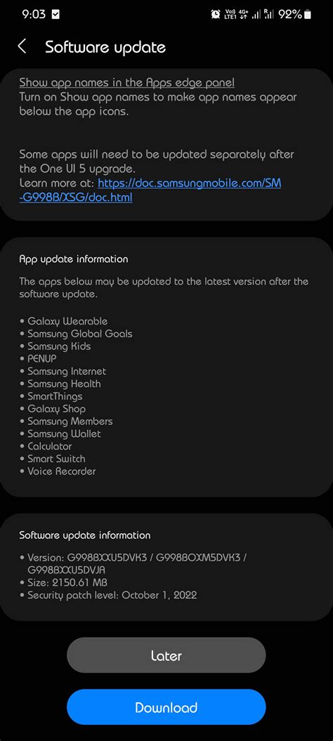 One Ui 5 0 Android 13 Update S21 Ultra Receive Samsung Members
