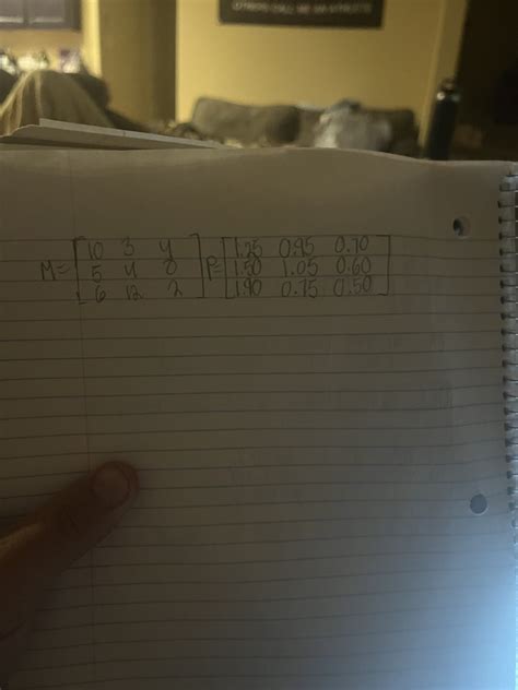 Solved How Should You Multiply These Matrices Such That The Chegg