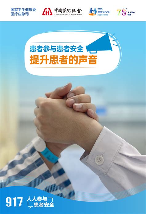 2023 年世界患者安全日活动主题鼓励患者参与患者安全海报 徐州市中医院