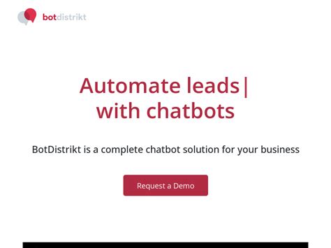 Botdistrikt 为初创企业和企业提供以用户体验为重点的聊天机器人平台。