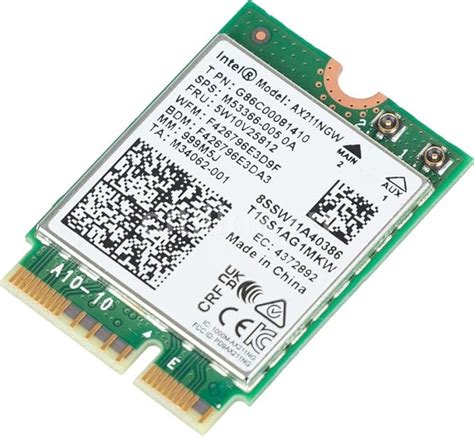 Intel Wi Fi E Gig Ax Ghz Mu Mimo Wi Fi M Cnvio Wireless Adapter With Bluetooth