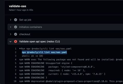 v1 1 0 fails to install with babel error · issue 1262 · redocly redocly cli · github