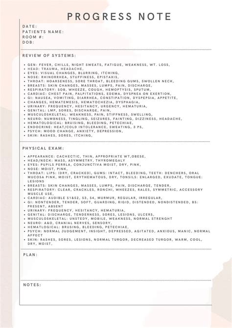 Progress Note Nurse Practitioner Babe Nursing Babe Medical Babe Template Physician