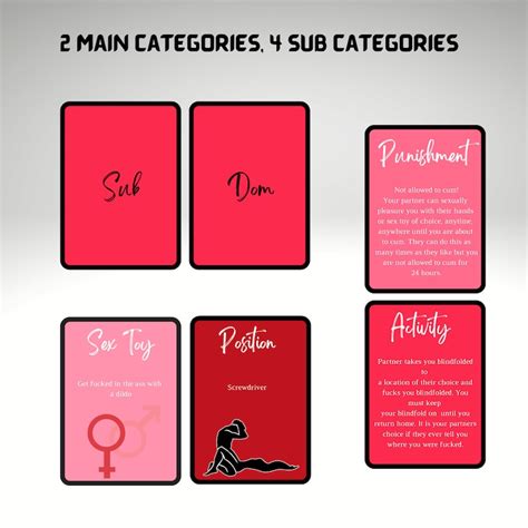 Bdsm Sex Cards Adult Sex Game Instant Download Printable Sex