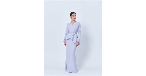 Alia B Aster Peplum Baju Kurung Lavender Purple S We Rent Fashion
