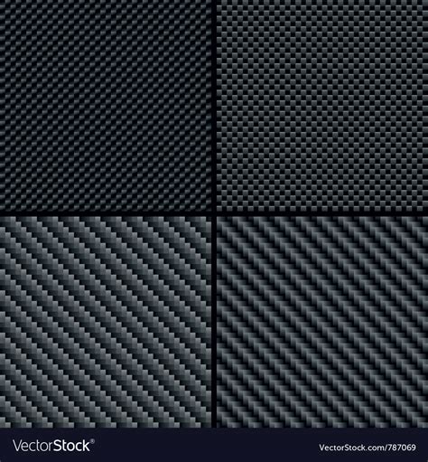 Carbon Fiber Seamless Patterns Royalty Free Vector Image