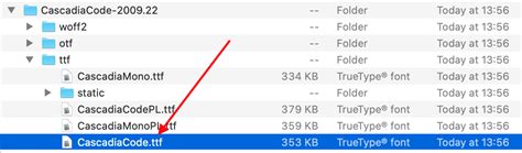 Some Cascadia Code Specifically Ligatures Not Working Inside The
