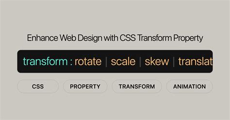 Enhance Web Design With Css Transform Property