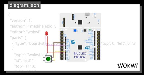 ST Nucleo TD GPIO Exercice 3 Copy Wokwi ESP32 STM32 Arduino Simulator
