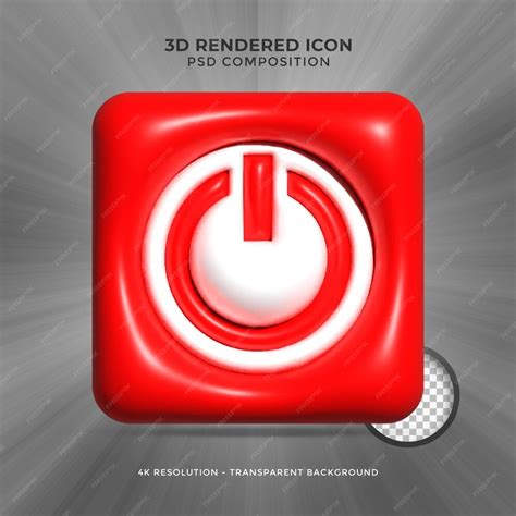 premium psd outline restart 3d rendering icon restart for web mobile