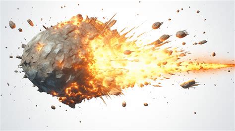 Premium Ai Image Destructive Power Spectacular Fireball Explosion