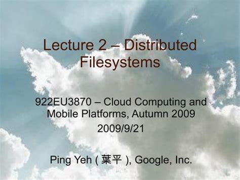 Sun Network File System Design Implementation And Experience Ppt