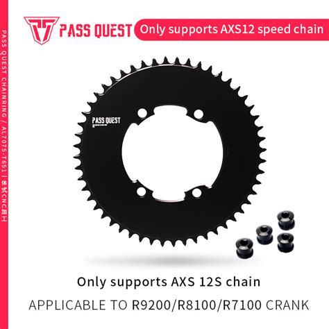 Pass Quest Chainring 110bcd For 105 R7100 Shimano Duraace R9200 Ultegra