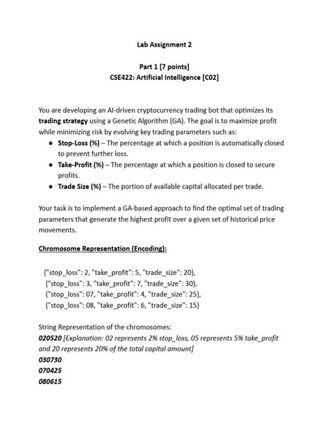 Lab Assignment 2 Genetic Algorithm Pdf Genetic Algorithm Applied Mathematics