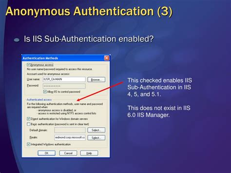 Ppt The Ins And Outs Of Authentication In Iis Powerpoint Presentation Id2915862