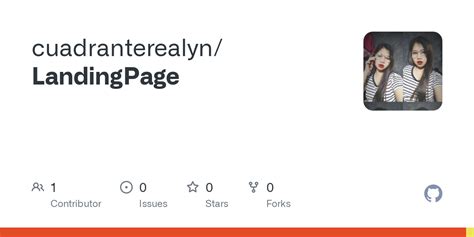 Github Cuadranterealyn Landingpage