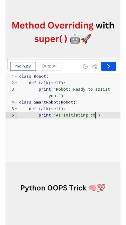 Python Programming Method Overridingviral Shorts Trending Python