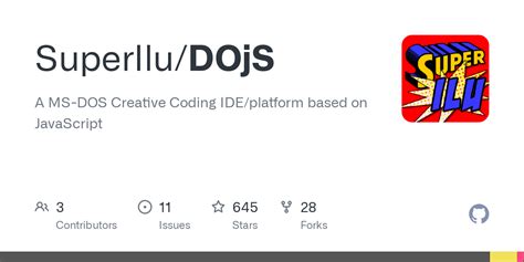 github superilu dojs a ms dos creative coding ide platform based on