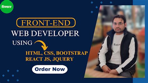 Be Your Front End Web Developer Using Html Css Javascript By Fahad66