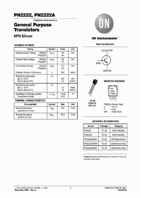 All You Need To Know About The Pn2222 Transistor Datasheet