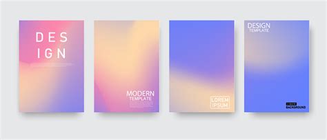 당신의 그래픽 다채로운 디자인에 대한 추상 모형 파스텔 다채로운 그라데이션 배경 A4 개념 브로셔레이아웃 디자인 템플릿 그라데이션에 대한 스톡 벡터 아트 및 기타 이미지