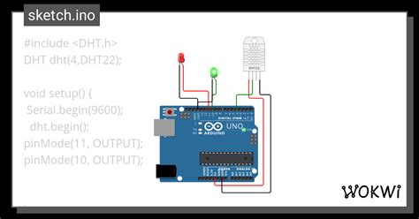 Alat Ukur Suhu And Kelembaban Wokwi Esp32 Stm32 Arduino Simulator