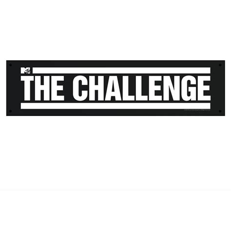 The Challenge Logo Cartel Metálico Paramount Shop