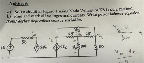 Solved A Solve Circuit In Figure Using Node Voltage Or Chegg