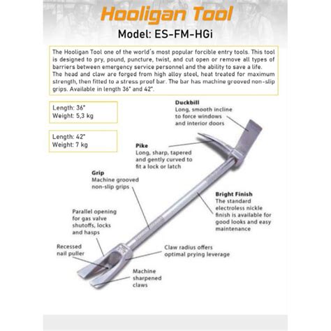 Jual Hoomigan Tool Halligan Tool With Standard Claw For Forcible Entry Shopee Indonesia