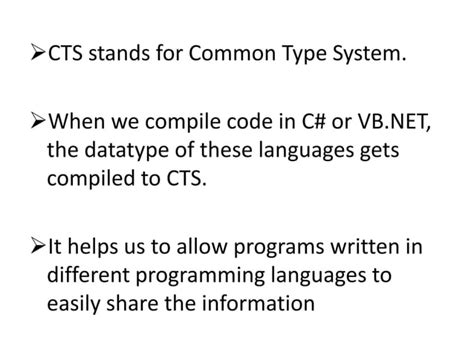 Explain Cts In Detail Ppt