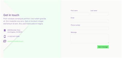 Contact Sections Official Ninjabootstrap Ui Components