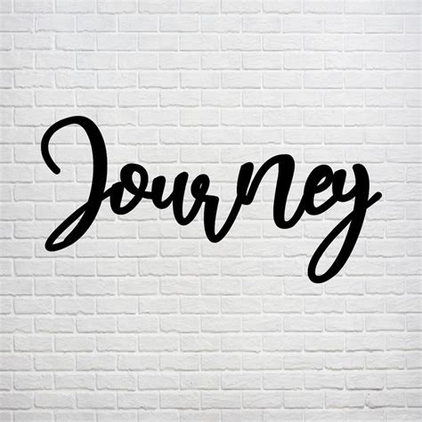 Journey Word Sign Cursive Word Sign Journey Sign Wood Sign Wooden