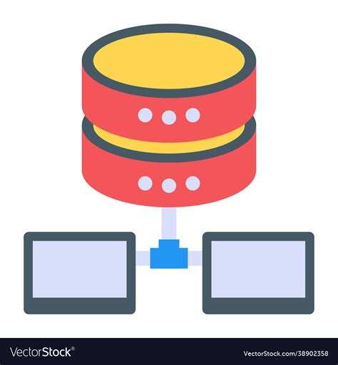 Database Hosting Royalty Free Vector Image Vectorstock