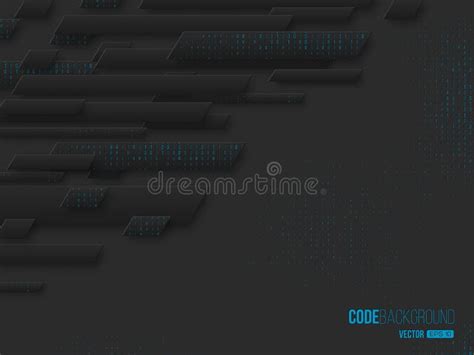 Binary Code Digital Technology Concept Stock Vector Illustration Of