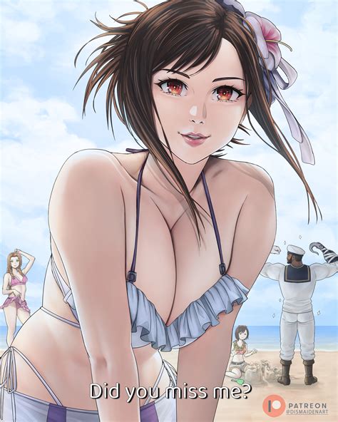 Tifa Lockhart Aerith Gainsborough Yuffie Kisaragi And Barret Wallace Final Fantasy And 3