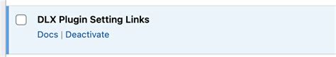 Add Custom Plugin Settings Links To Your Plugin Dlx Plugins