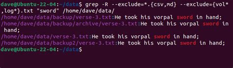 How To Exclude Patterns Files And Directories With Grep