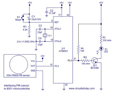 Interfacing Pir Sensor To 8051 Microcontroller Dangerous Prototypes