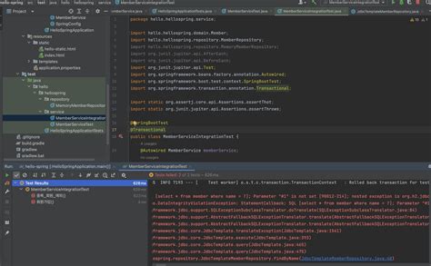 spring boot 스프링 jdbctemplate