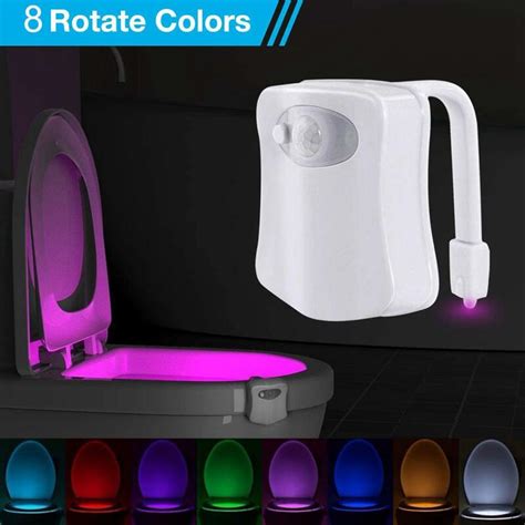 스마트 Pir 모션 센서 변기 시트 야간 조명 방수 8 색 야간 램프 변기 Led 루미나리아 램프 화장실 조명 야간 조명