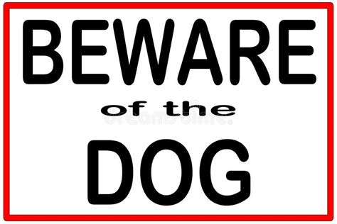 Beware Dog Poster Stock Illustrations 82 Beware Dog Poster Stock