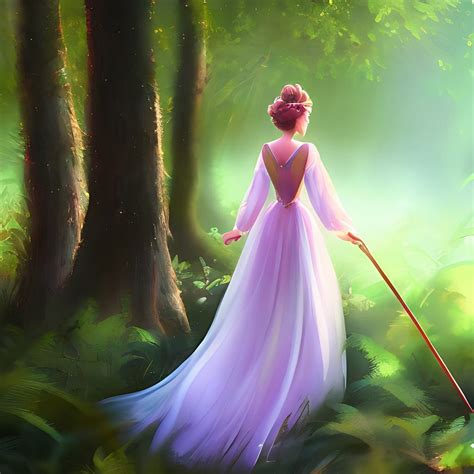 Download Princess Fantasy Forest Royalty Free Stock Illustration