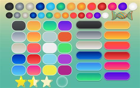 Flat Gradient Gui Elements Pack Sponsored Sponsored Guigradientflaticons Unity Asset