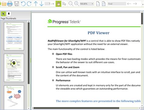 Thumbnails Radpdfviewer Telerik Ui For Winforms