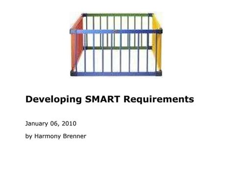 Smart Requirements Ppt