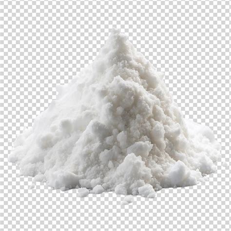 Куча снега выделенная на прозрачном фоне Премиум Ai сгенерированный Psd