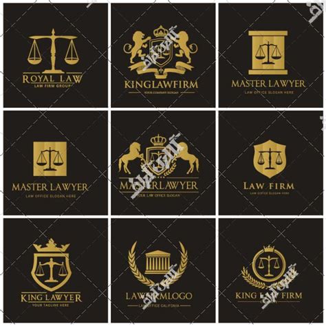 مجموع لوگو کانون وکلا لوگو طلایی