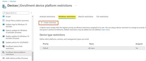 How To Configure Intune Device Enrollment Restrictions